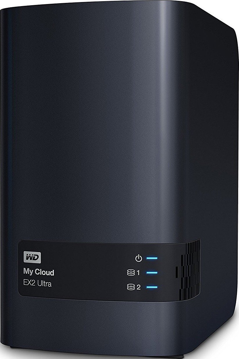 Сетевое хранилище (NAS) WD My Cloud EX2 Ultra Black 8Tb (WDBVBZ0080JCH ...